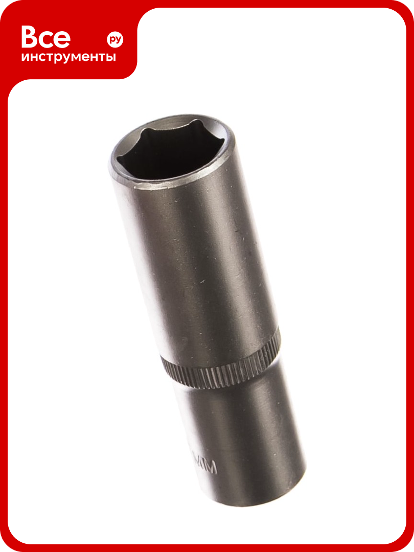 Головка торцовая удлиненная мастер (17 мм; 1/2"; Cr-V; FLANK) Зубр 27726-17, Профиль