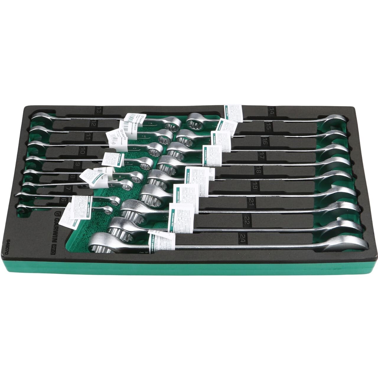 GARWIN PRO 646070 Набор ключей комбинированных 17 пр. 6-24 мм в ложементе EVA