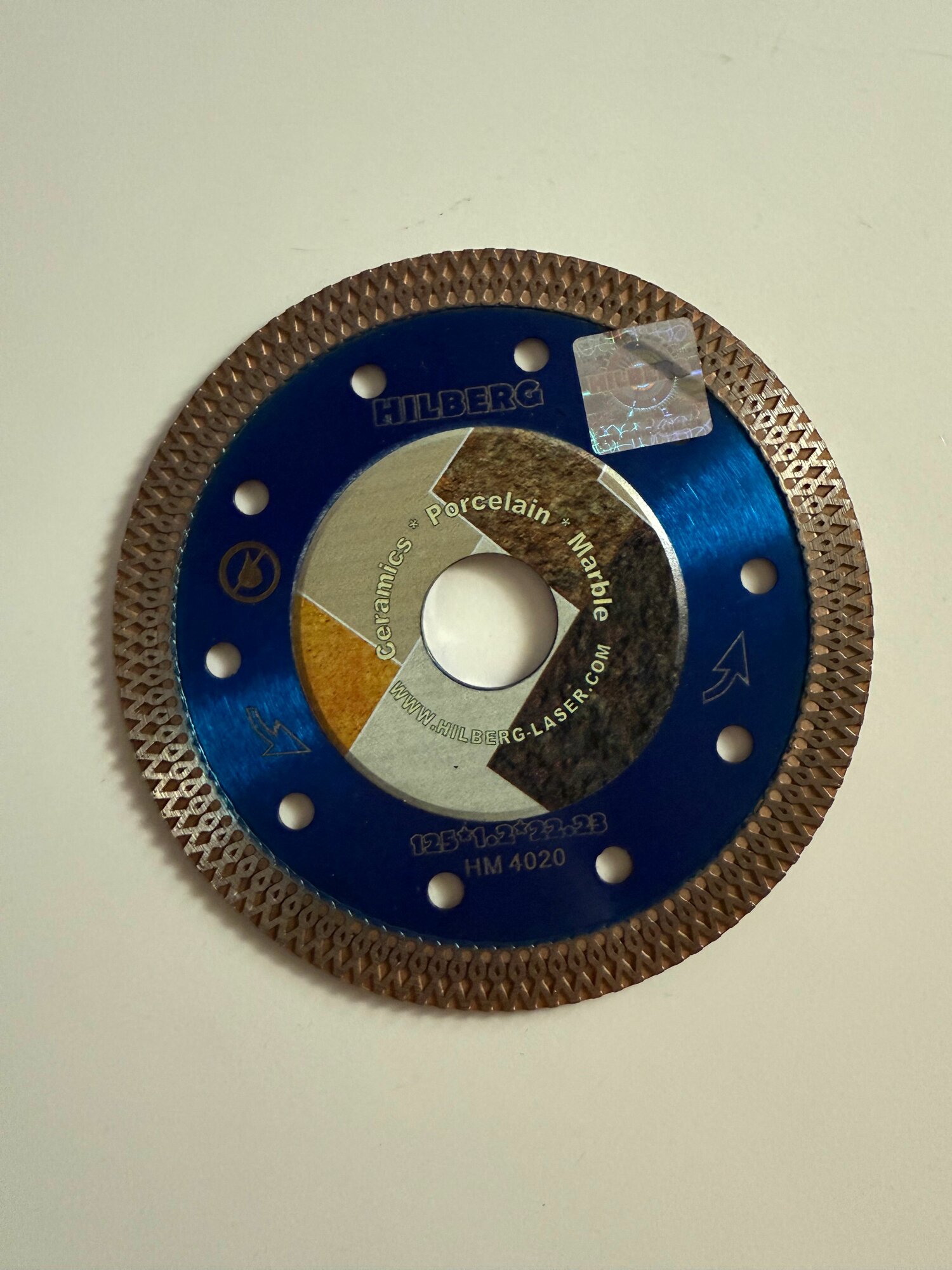 Диск алмазный отрезной Hard Materials X-type 125х22.23 мм, турбо ультратонкий Hilberg HM4020 (аналог Hilberg HM402)