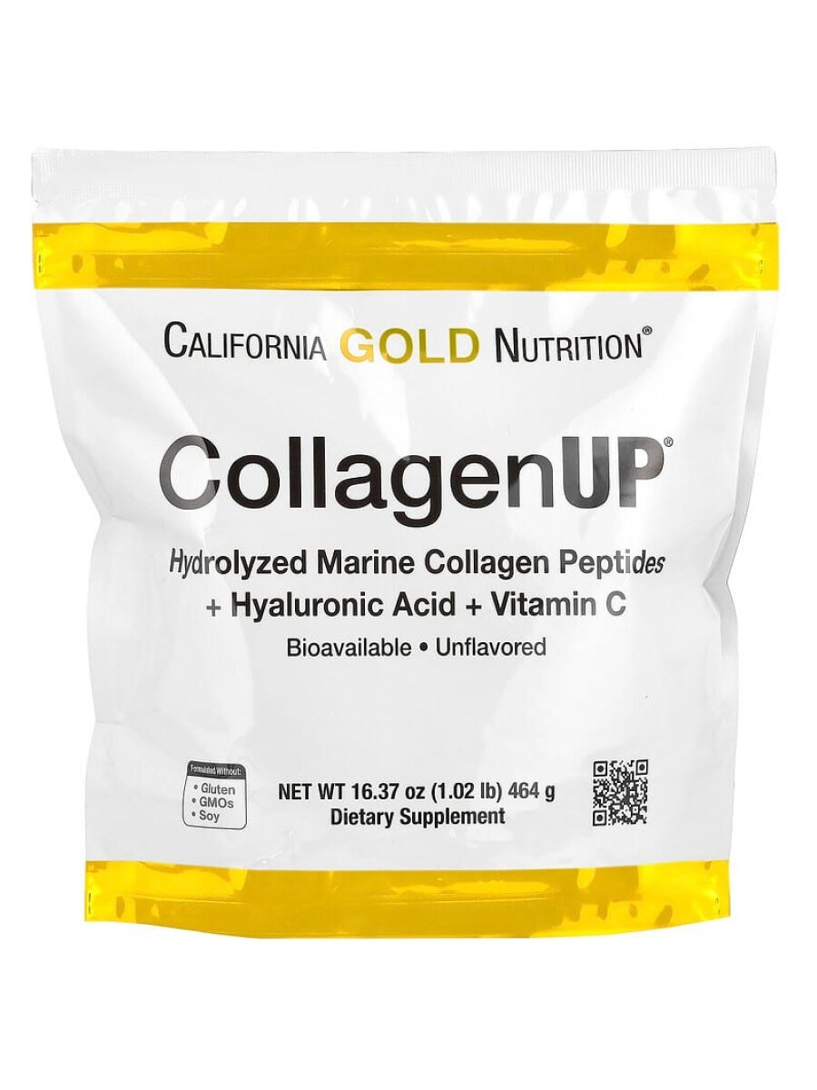 California Gold Nutrition, Морской коллаген с витамином С, 464 гр, CollagenUP