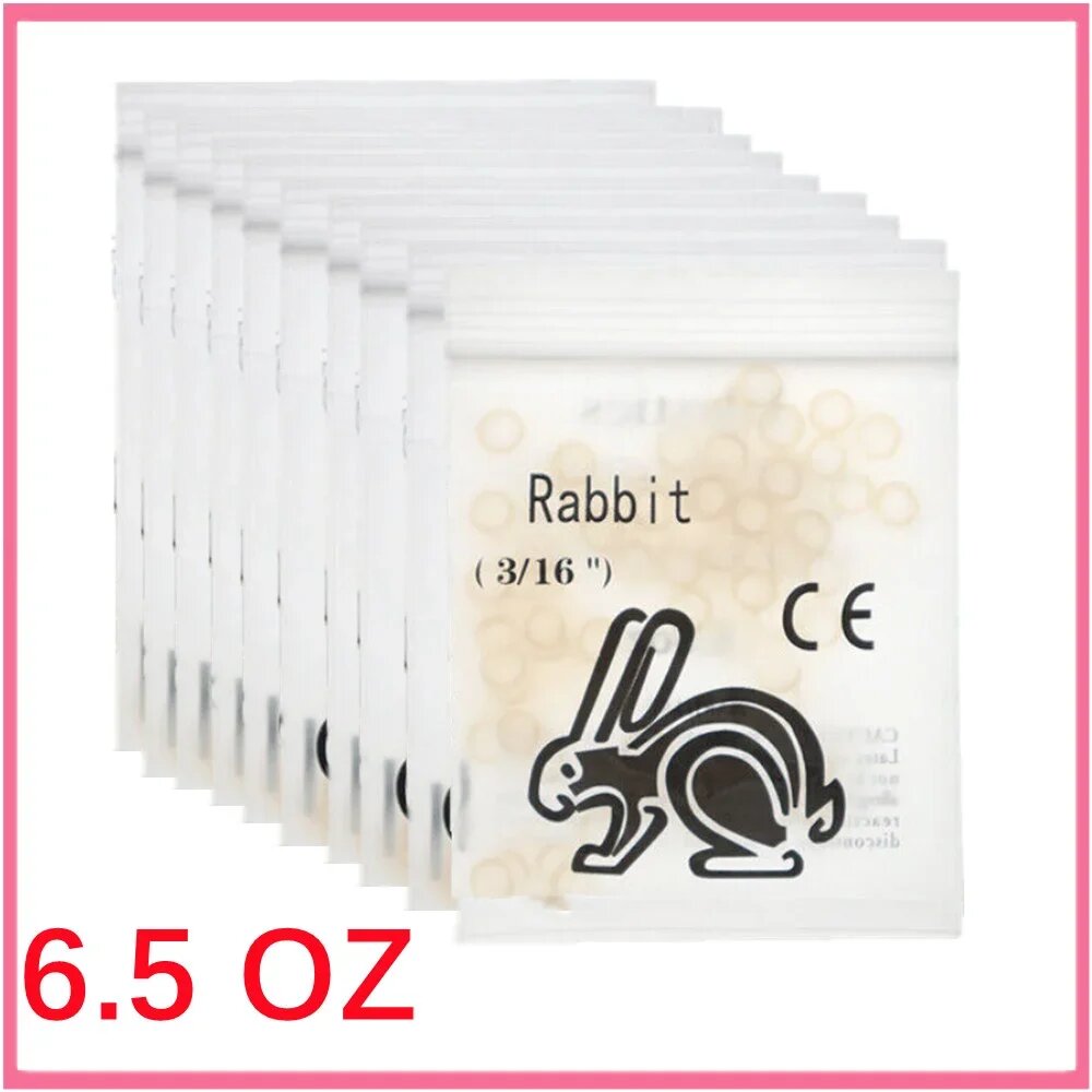 1000 шт, стоматологические ортодонтические эластичные резинки для брекетов для зубов, 6.5oz Rabbit