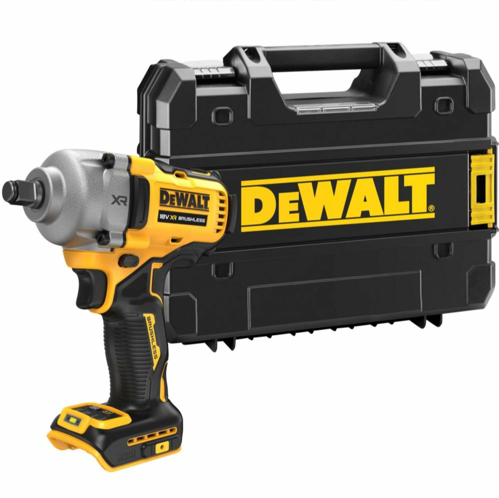 Аккумуляторный гайковерт DEWALT DCF891NT, 18 В, 1084 Нм, 3250 уд/мин, без АКБ и ЗУ, в кейсе TSTAK (DCF891NT-XJ)