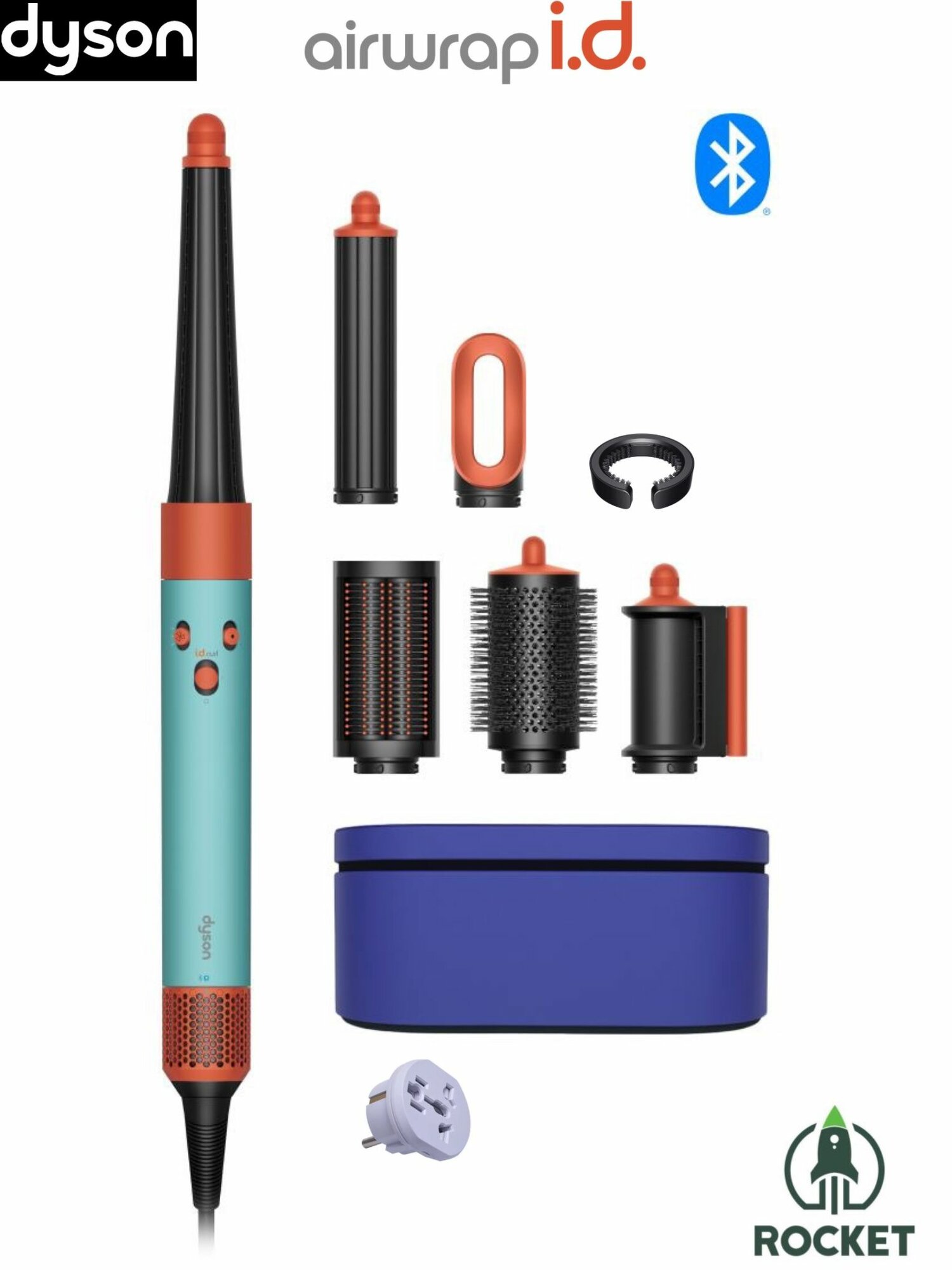 Мультистайлер - Фен Dyson Airwrap i.d. HS08 XD, Ceramic Patina/Topaz (керамик патина/топаз) 533804-01 (переходник в комплекте)