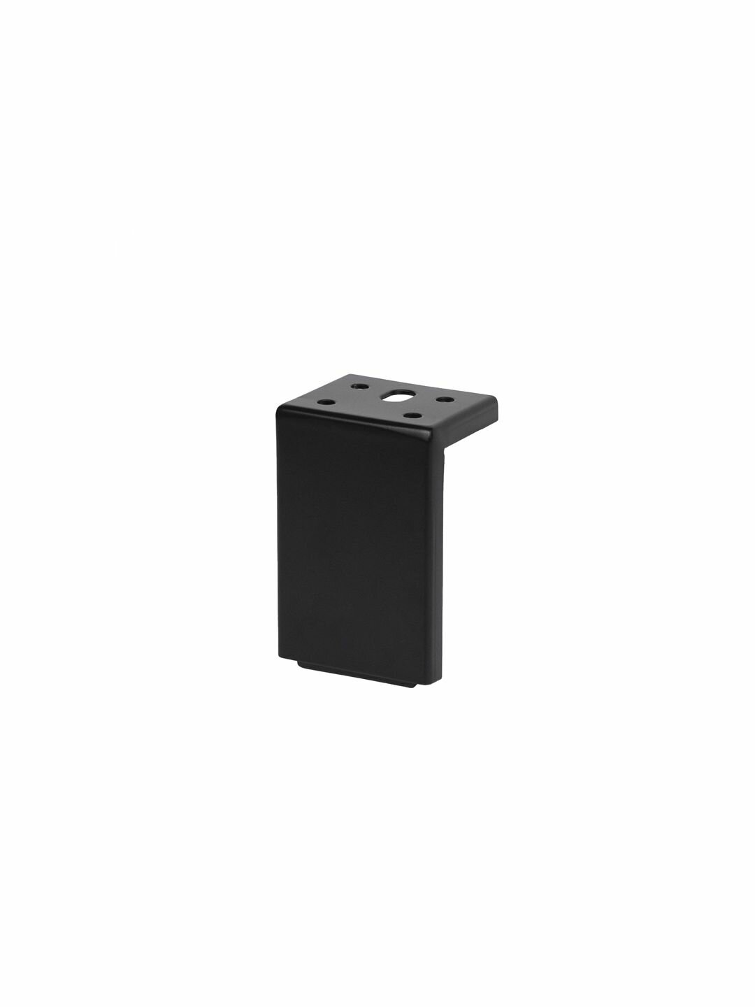 Опора мебельная металлическая WALL h120 черный матовый