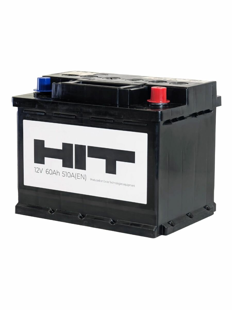 Аккумулятор автомобильный HIT R 510A 60 Ач 510А пусковой ток, акб автомобильный 12V, обратная полярность