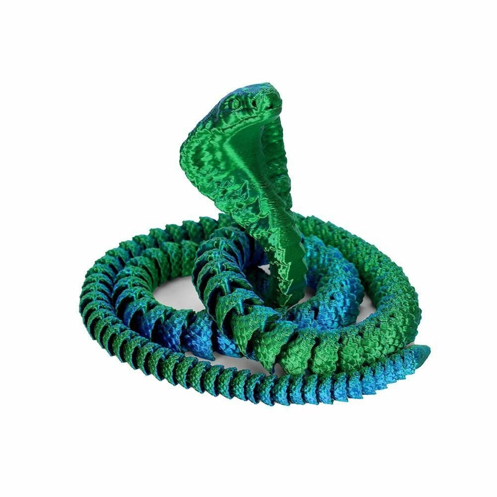 Игрушка-кобра, напечатанная на 3D-принтере