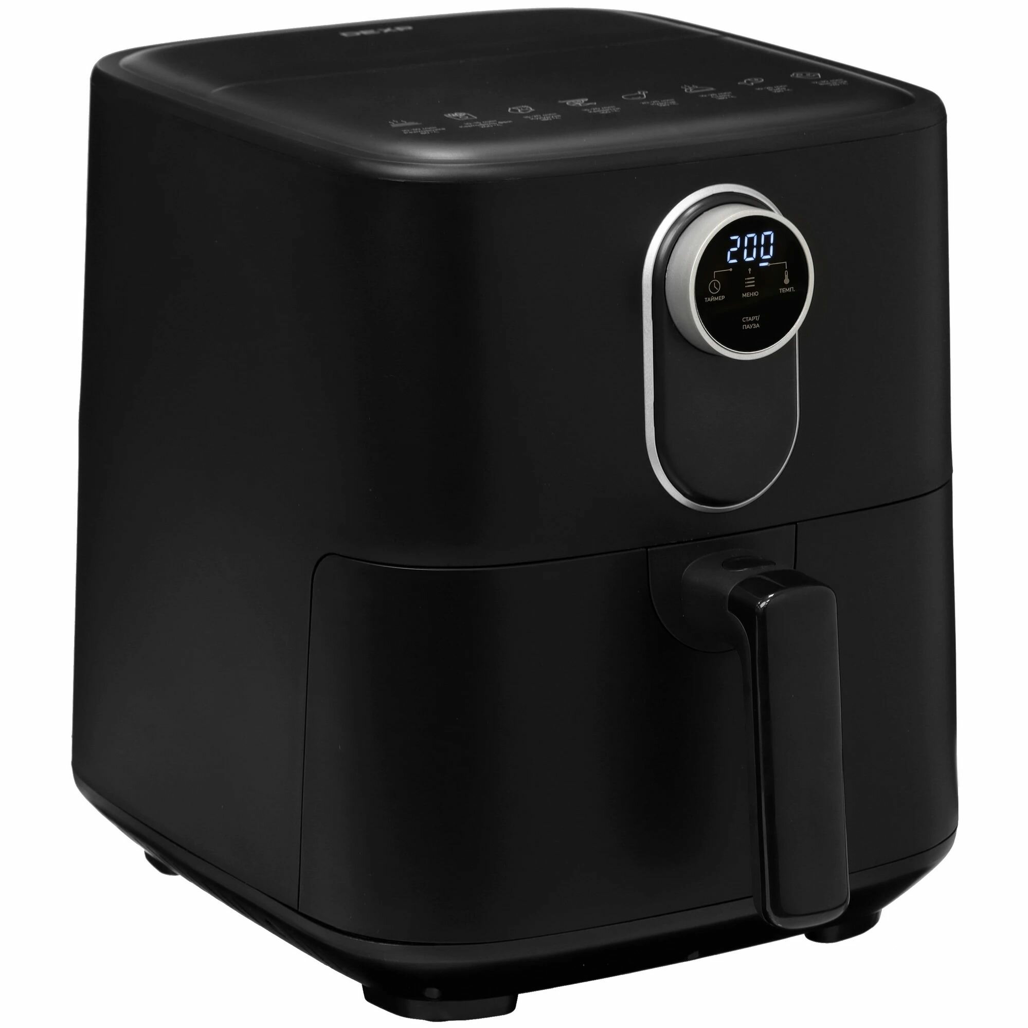 Аэрогриль DEXP AGR-1805, мощность 1800 Вт, 5 л, 8 автоматических программ