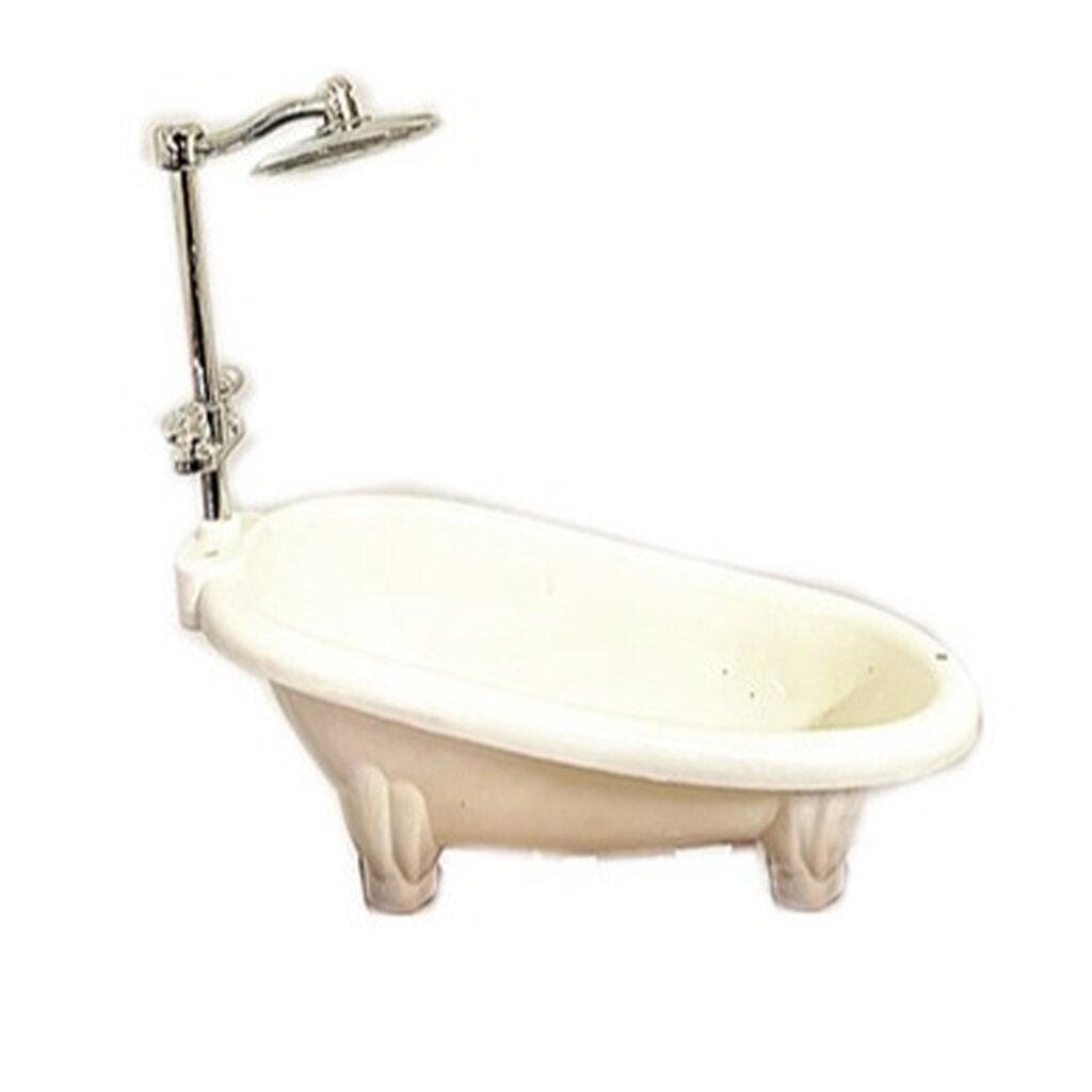 Украшение сцены С Игрушками для Ванной комнаты в Миниатюре 1:12-Белый