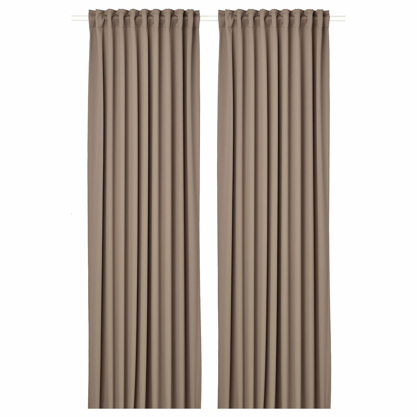 MAJGULL Затемняющие гардины икеа, серый/коричневый 145x300 см 2 шт (70488120)