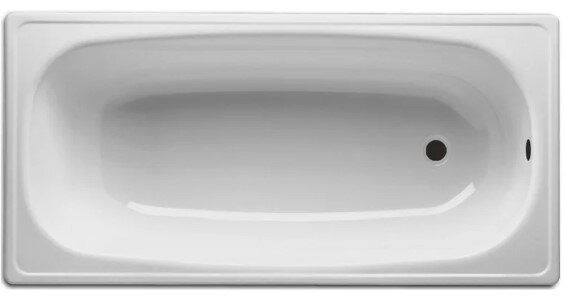 Стальная ванна BLB Europa B30E22001 без опоры 130x70 см, пристенная, белая