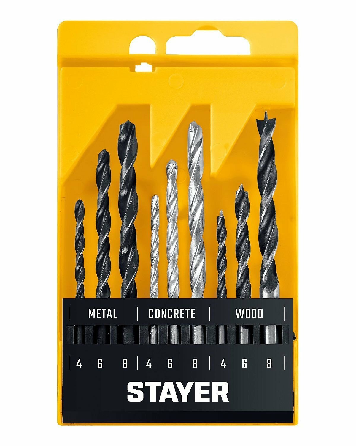 STAYER Combi 9 предметов, набор комбинированных сверл (29720-H9) (29720-H9_z01)