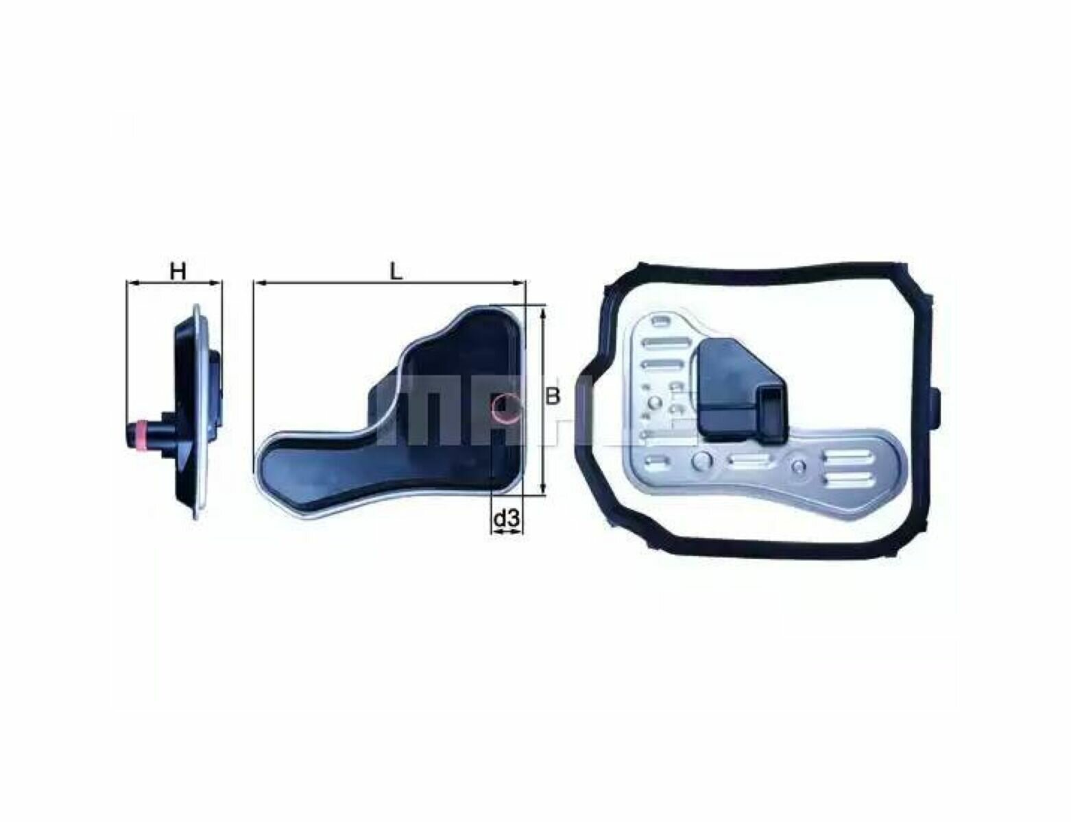 Фильтр Акпп Citroen C3/C4/C5/Peugeot 206/207/306/307/308(Mahle/Knecht Hx148D)