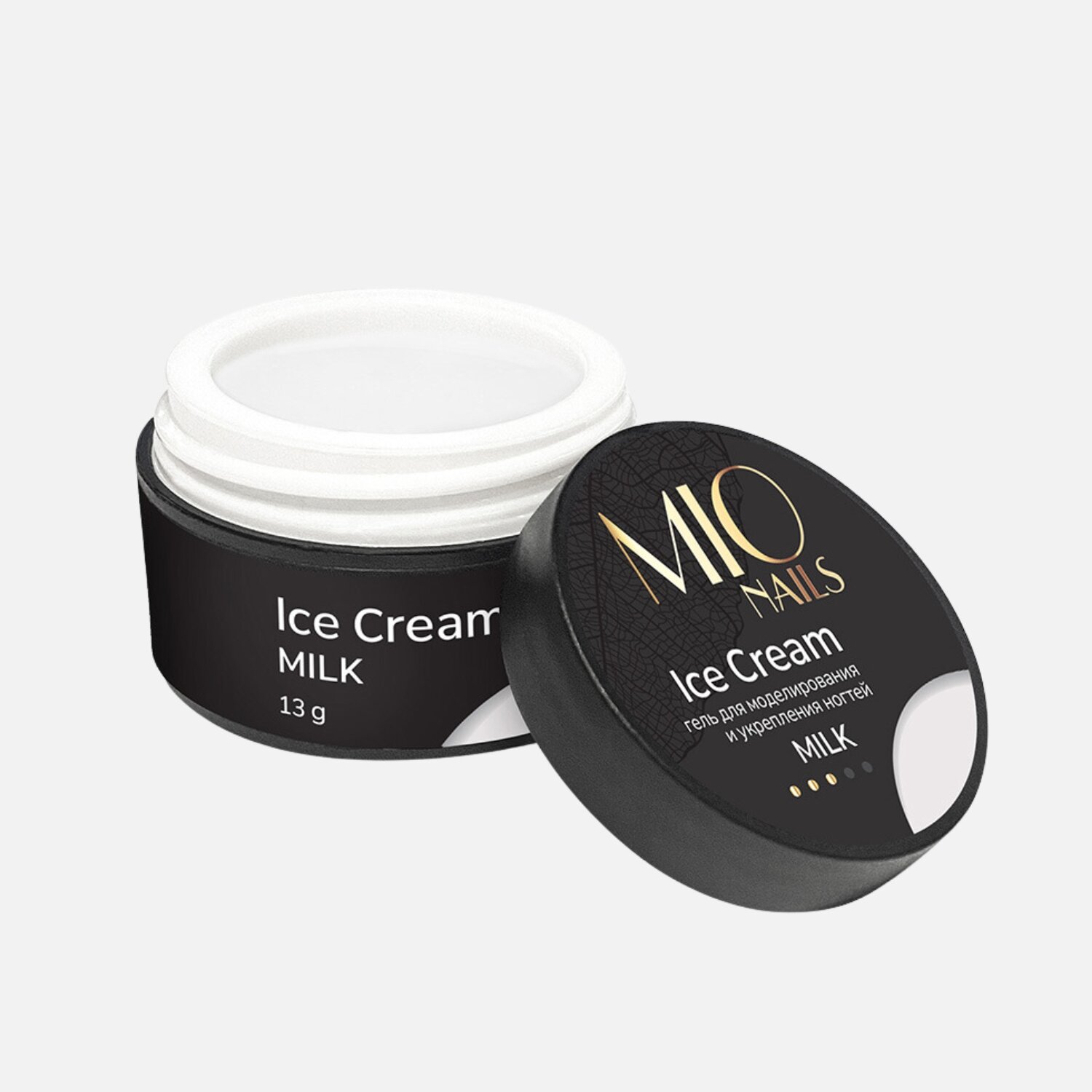 Моделирующий гель MIO Nails Ice Cream Gel Milk 13 г холодный бескислотный гель молочного оттенка