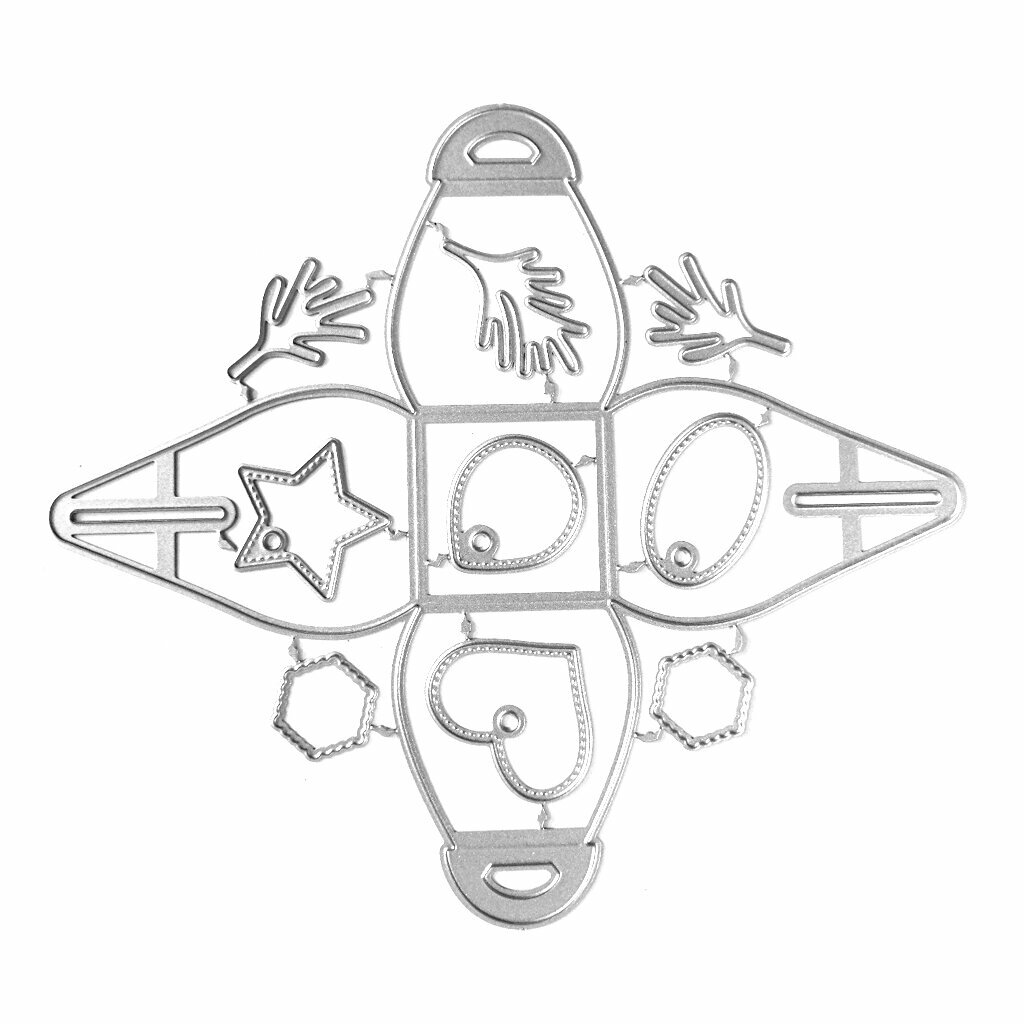 Подарочная Коробка Металлическая Резка Умирает Упаковочная Коробка Комбинация Тиснения Головоломка Изысканный Сценарий Тиснения Из Углеродистой Стали Умирает Трафареты