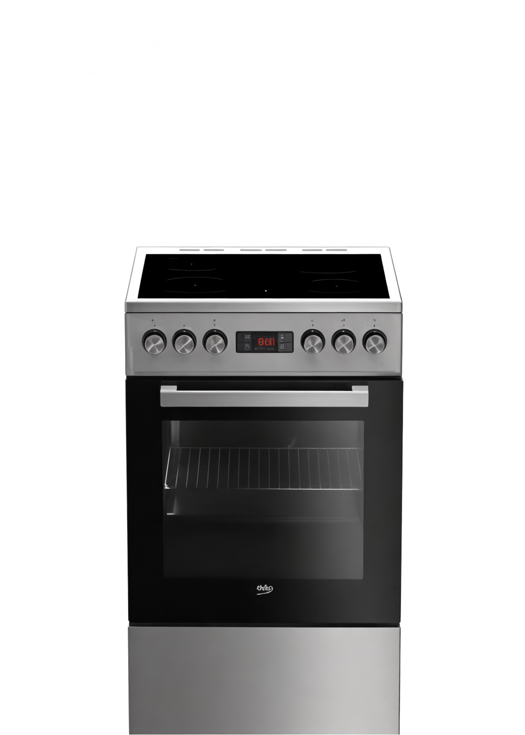 Электроплита BEKO FSM 57300 GX, с электродуховкой, газовая варочная поверхность