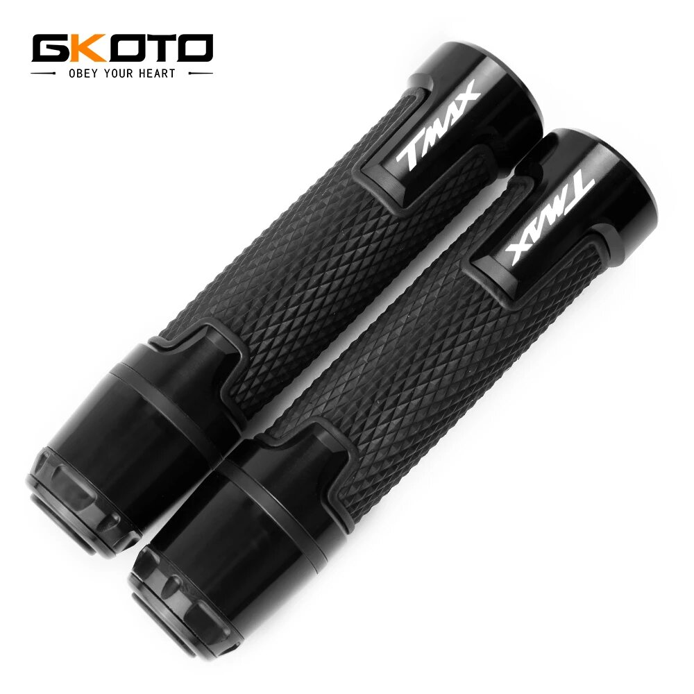 Для Yamaha TMAX 500/530 TMAX530 мотоциклетные противоскользящие концы ручек, ручки, руль Черный, black