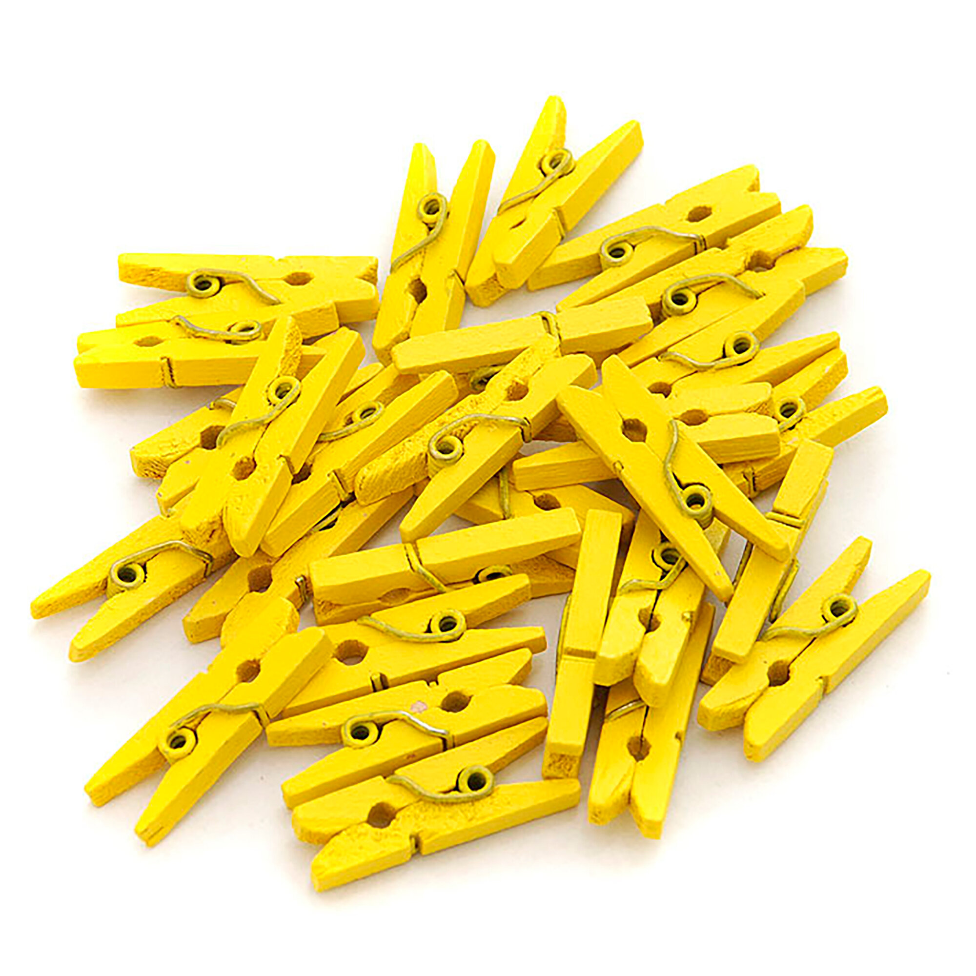 Белоснежка 850-DB Прищепки декоративные 20 шт. желтые Для декора и оформления скрапбукинга