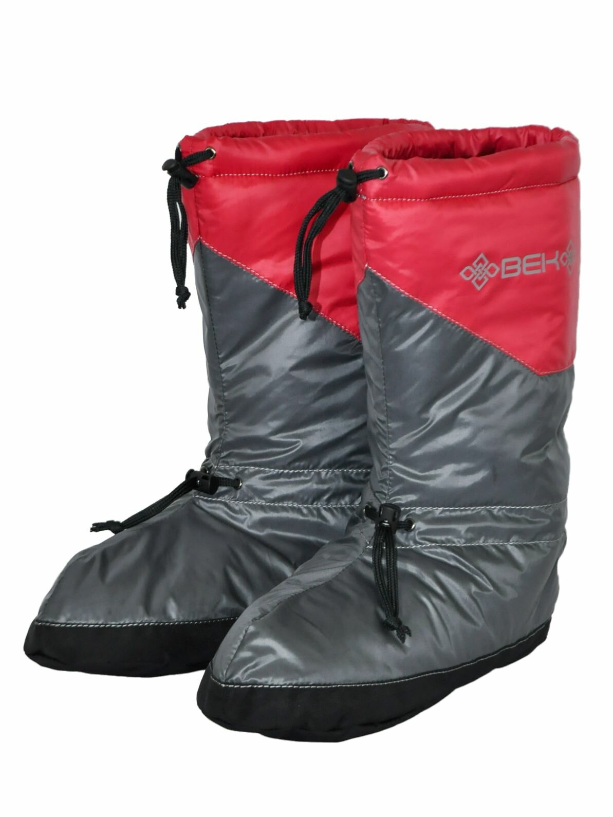 Бахилы утепленные Век Лама-2 серый/красный 42-43