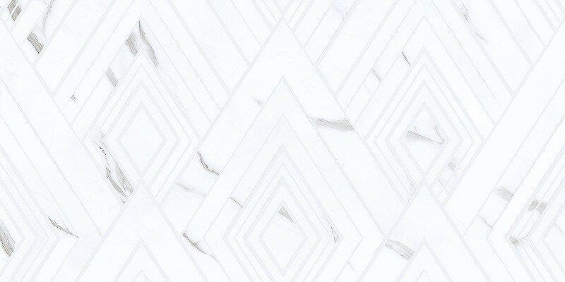 Керамическая плитка Azori Carrara Geometria 00-00108696 настенная 31,5х63 см белый для ванной комнаты, для кухни Россия