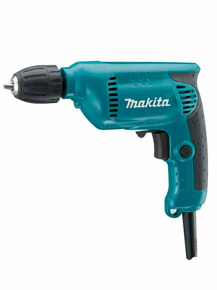 Дрель электрическая Makita 6413, 450Вт, реверс, быстрозажимной патрон
