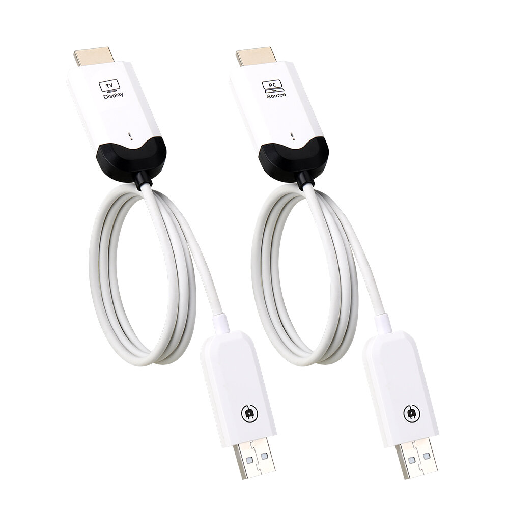 HDMI беспроводной передатчик-приемник, потоковая передача 5G "точка-точка", радиус действия 30 м, подключение и использование без установки драйверов, синхронизация звука и видео 2K Full High Clear, зеркальное отображение, расширение диапазона.