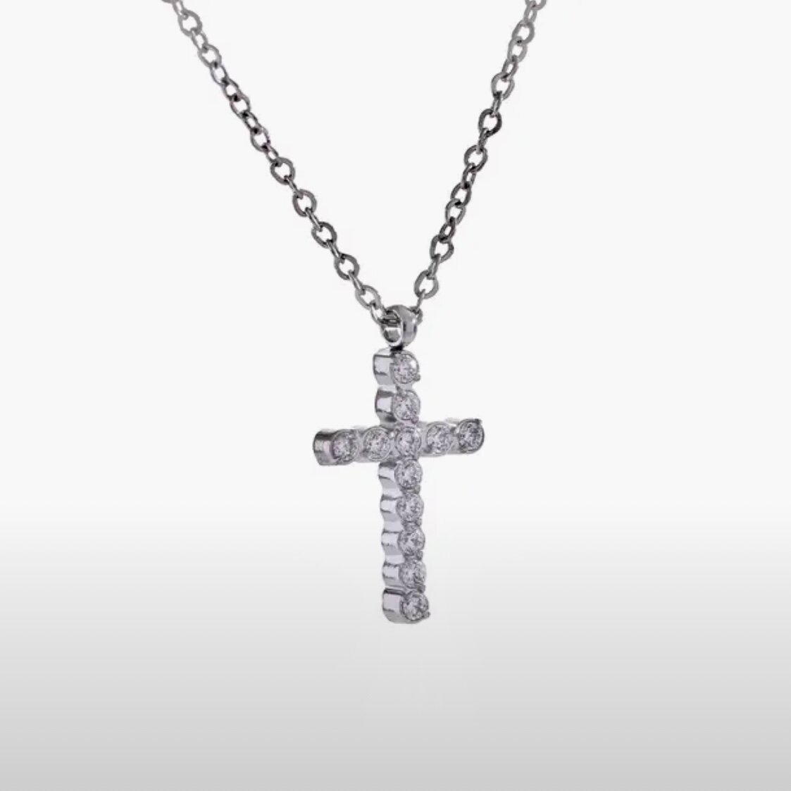 Славянский оберег, крестик, фианит, циркон, Swarovski Zirconia