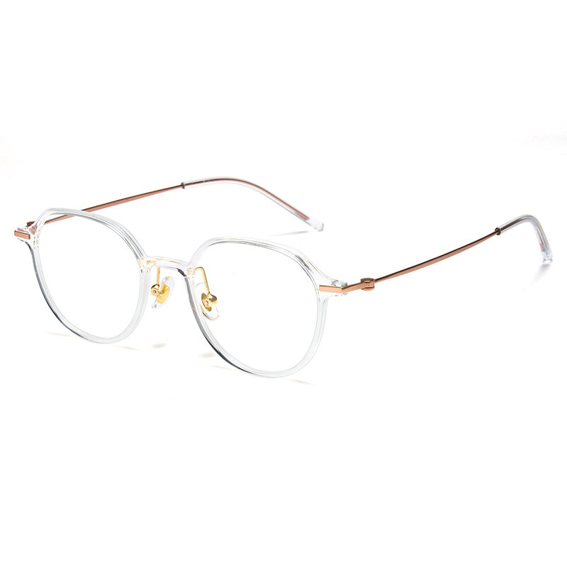 CYXUS Титан TR90 Нержавеющая Сталь Круглые Оправы для Очков Унисекс OneSize