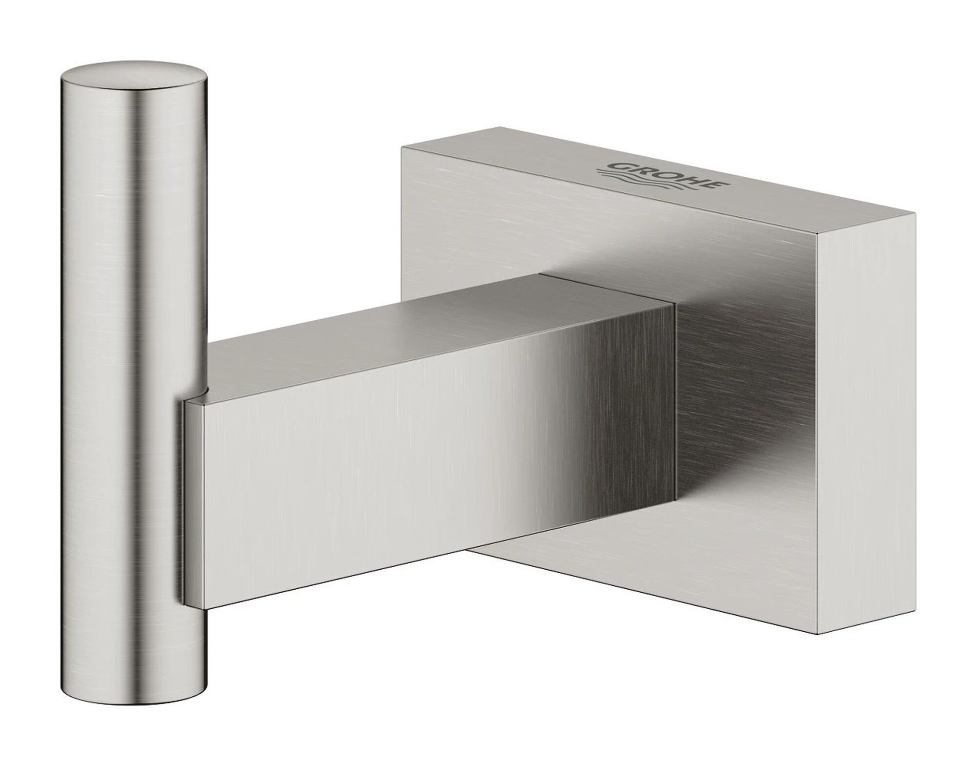 GROHE Essentials Cube Крючок для банных халатов, цвет: стальной