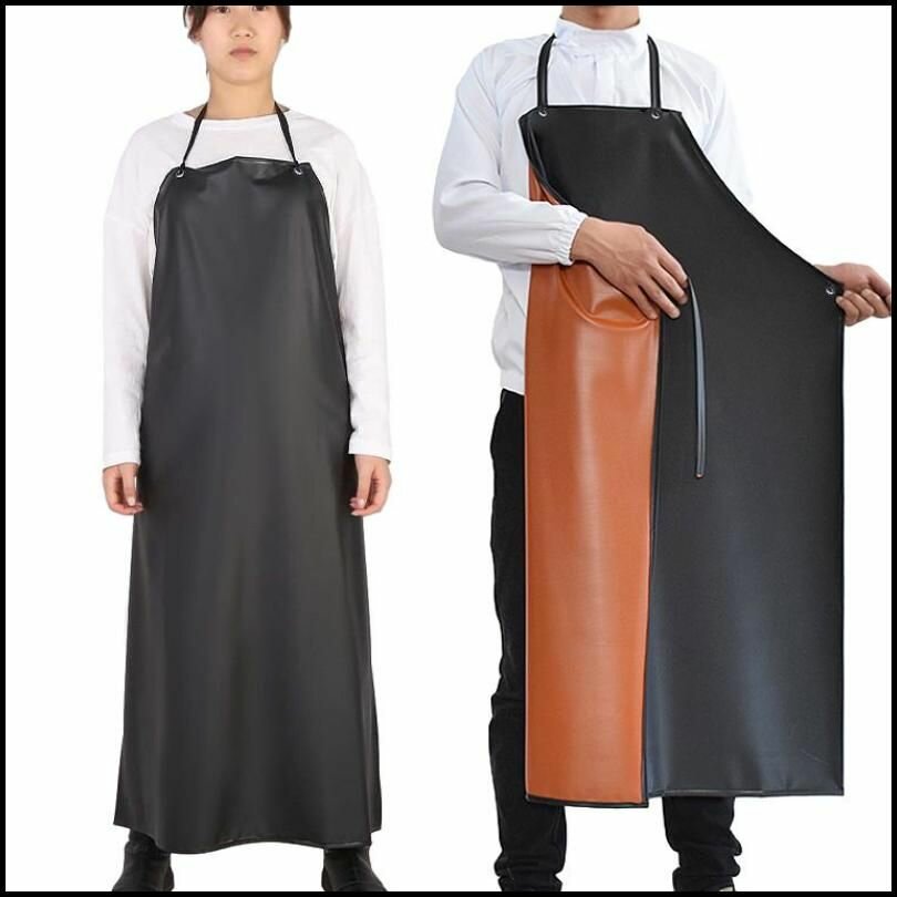 Многофункциональный фартук из утолщенной резины, водонепроницаемый и маслостойкий.