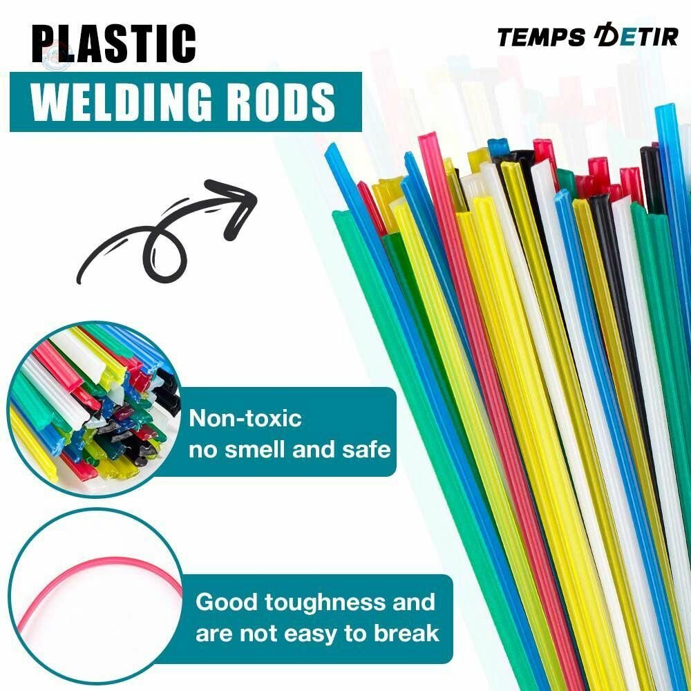 Набор для пайки пластика, быстрый нагрев до 400 C, ремонт бамперов и фар, импульсный паяльник с эргономичной рукояткой, универсальный инструмент для автомобильного и бытового пластика