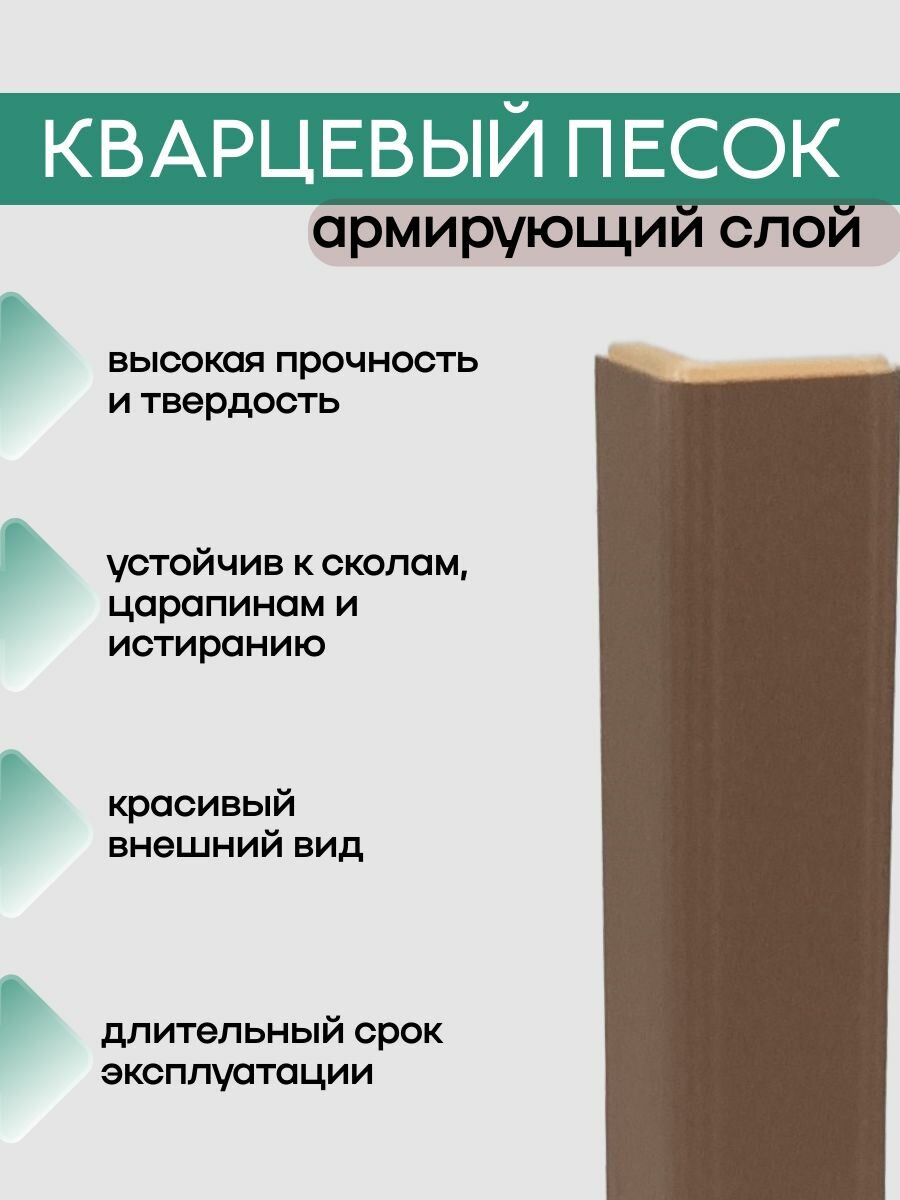 Оконные Откосы , Фасадные, цвет светло-коричневый, 1 откос глубина 100 мм