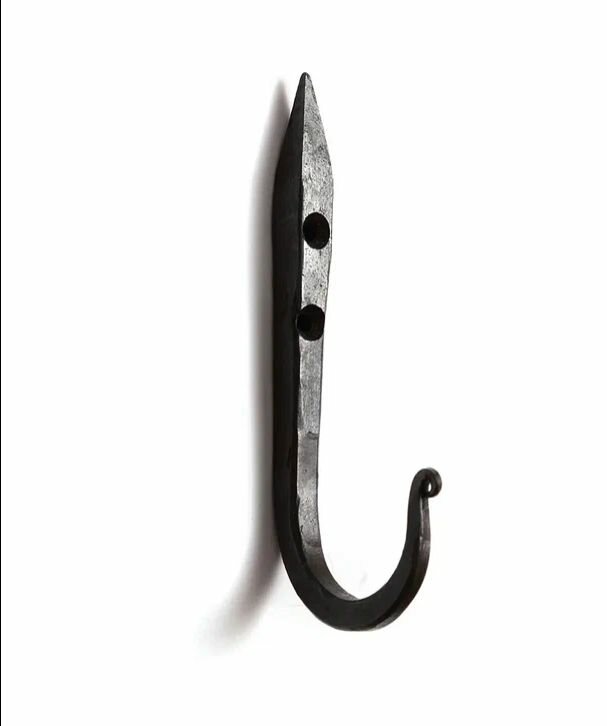 Кованый крючок "Башня", металлический декор в стиле лофт