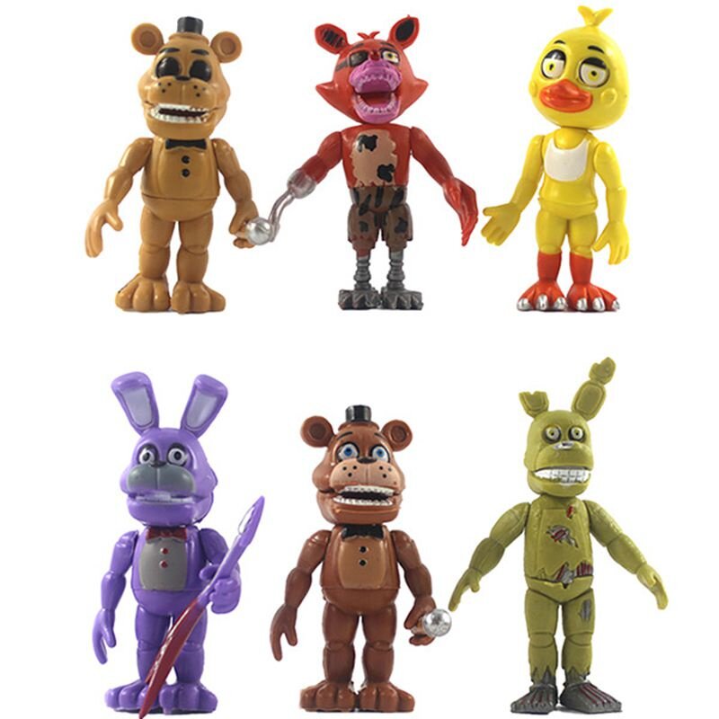 Привлекательные мини-фигурки Fnaf Five Nights At Freddy's из 6 предметов для творческой игры и подарков