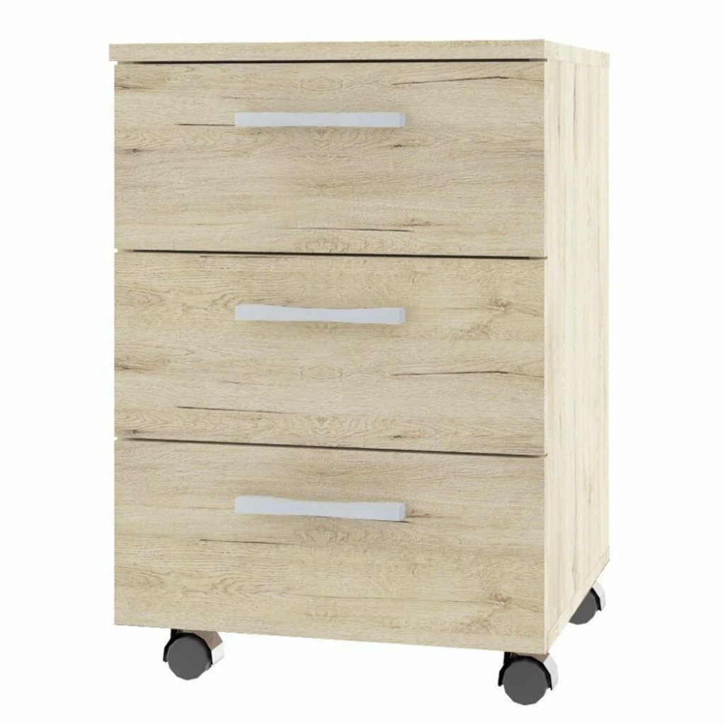 Тумба Anrex "OSKAR" 3S, ЛДСП, 58 x 40 x 40 см, цвет: дуб Санремо