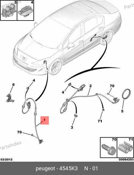 Датчик ABS передний, PEUGEOT/CITROEN 4545K3