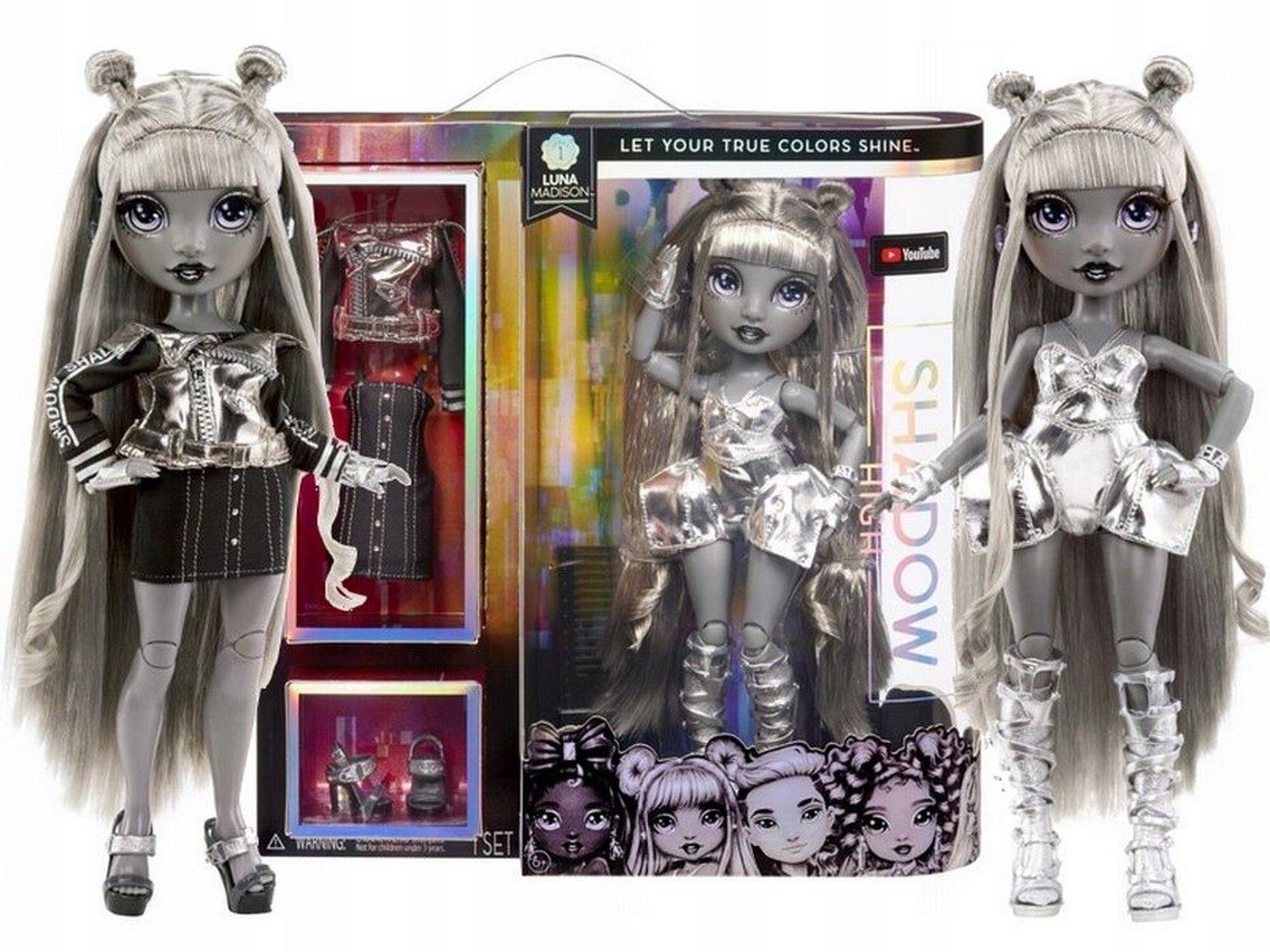 Кукла Rainbow High "Luna Madison", с аксессуарами, пластик, 28 см