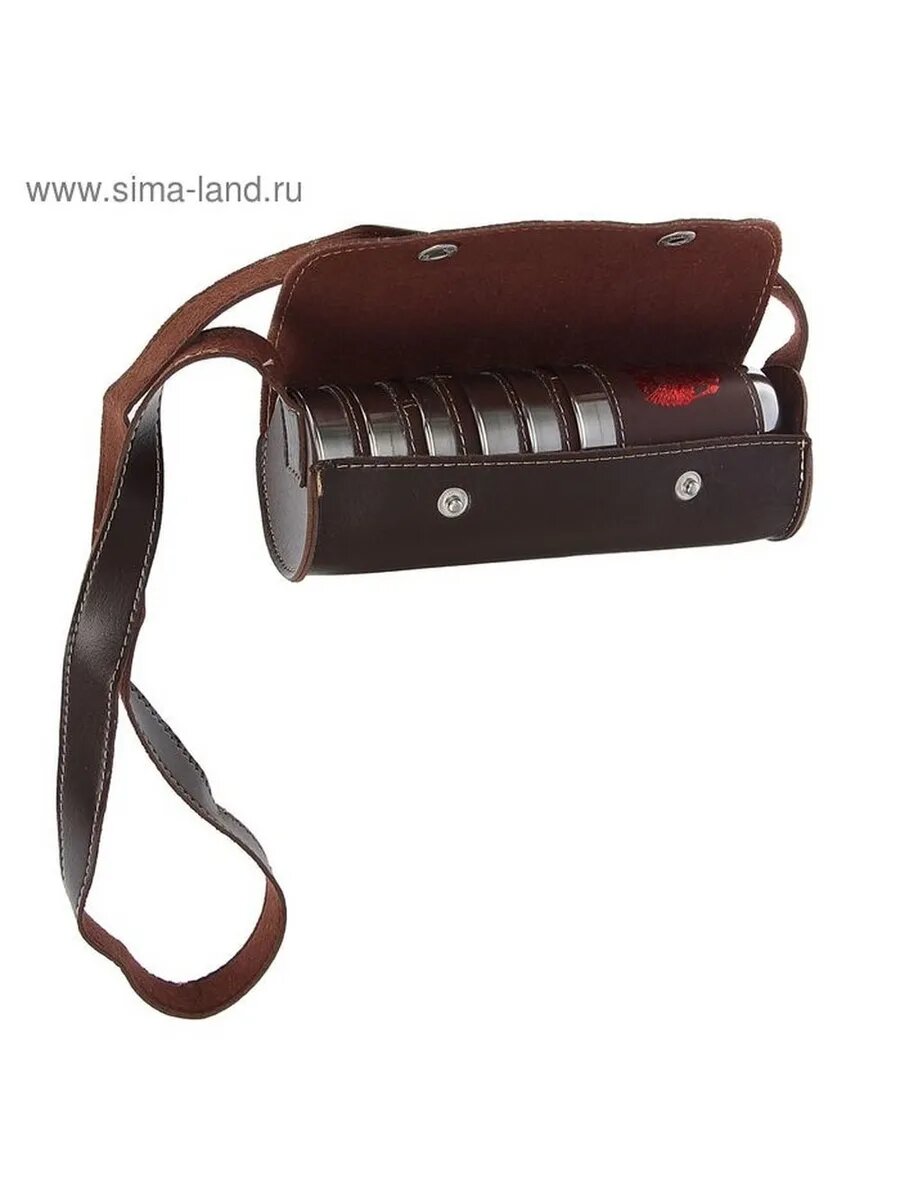 Стильный набор мини-стопок в чехле для путешествий