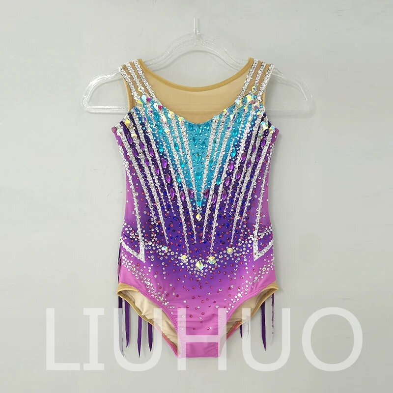 LIUHUO Купальник для художественной гимнастики из спандекса BD8095