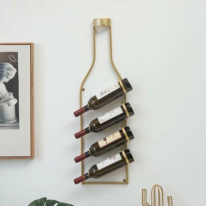 Современная настенная винная полка