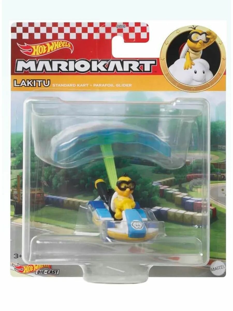 HDB45 Hot Wheels Mariokart машинка металлическая игрушка коллекционная масштабная модель тематическая Lakitu