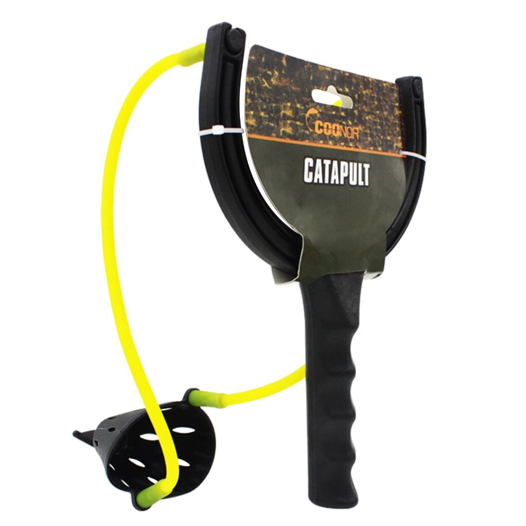 Рыболовное гнездовое устройство, гнездовая рогатка, рогатка с круглой чашей из желтой кожи