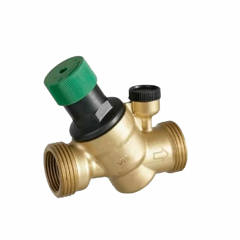 Редуктор давления Vieir BL765, латунь, под манометр, 1/2", автоматический