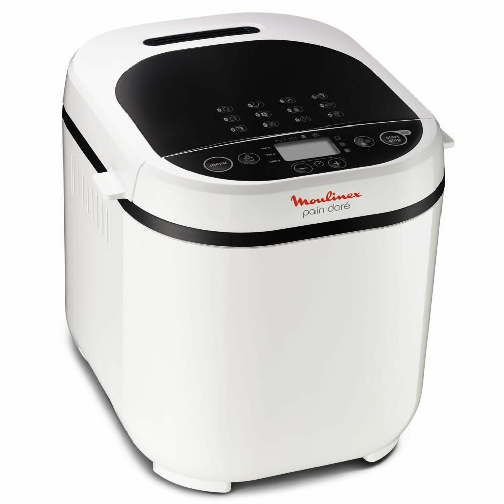 Хлебопечь Moulinex Fast & Delicious OW210, 1000г, 12 режимов, белый