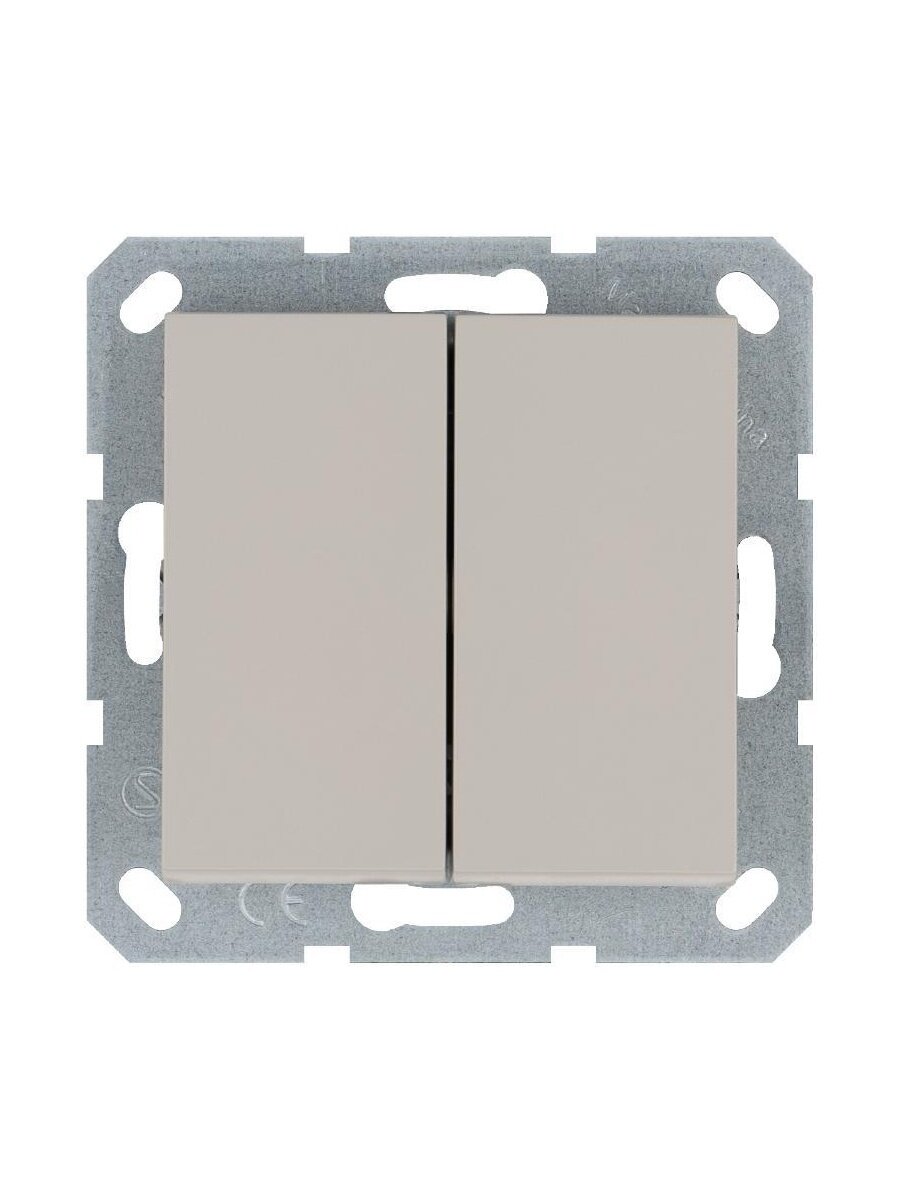 Выключатель 2-кл. 10А IP20 механизм тауп Jasmart G3023T