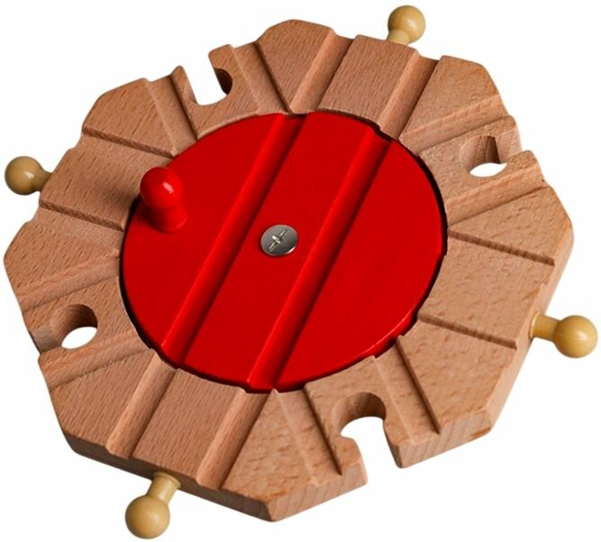 Деревянная деталь для железной дороги "Регулировка направлений", размер 13,7 х 1,2 см, рельсы для железнодорожного набора, запчасть для игрушечного трека