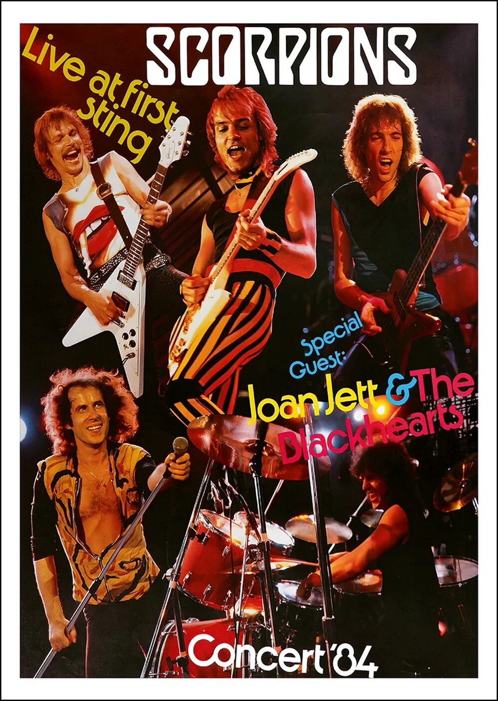 Плакат, постер **Скорпионс**, Scorpions на бумаге, размер 21х30см