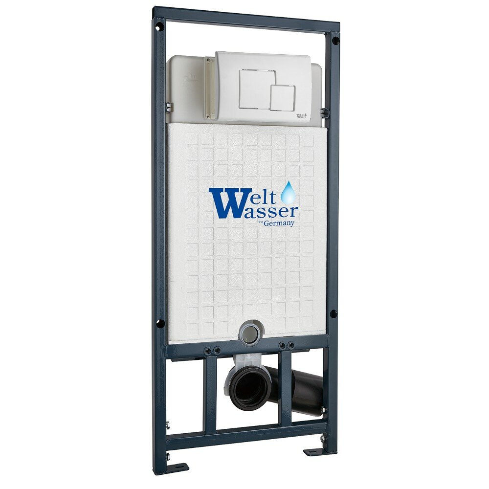 Инсталляция для унитаза WeltWasser Marberg 10000011215 с белой кнопкой