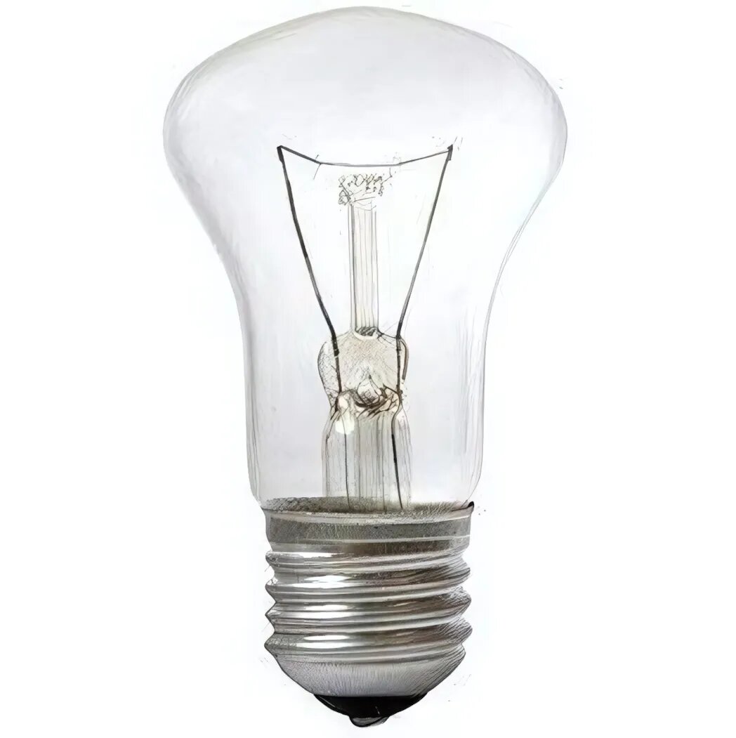 Лампа накаливания 60Вт Е27, прозрачная, классическая форма, 230-240В
