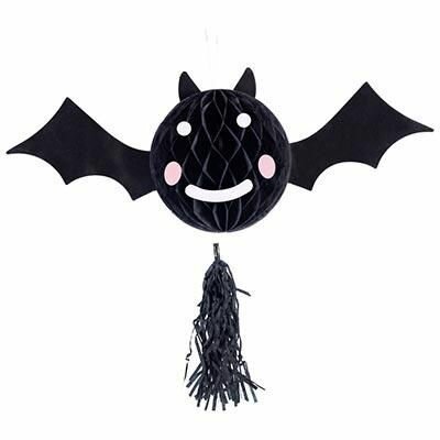 Декорация подвесная весёлая затея фигура Halloween, летучая мышь, бумажная, 60 см