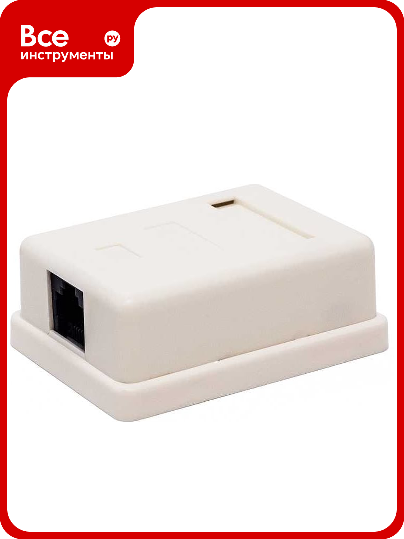 Настенная компьютерная розетка Filum 6 кат, 1 х rj-45/8p8c, 110/krone FL-NA-SOCKET6-1